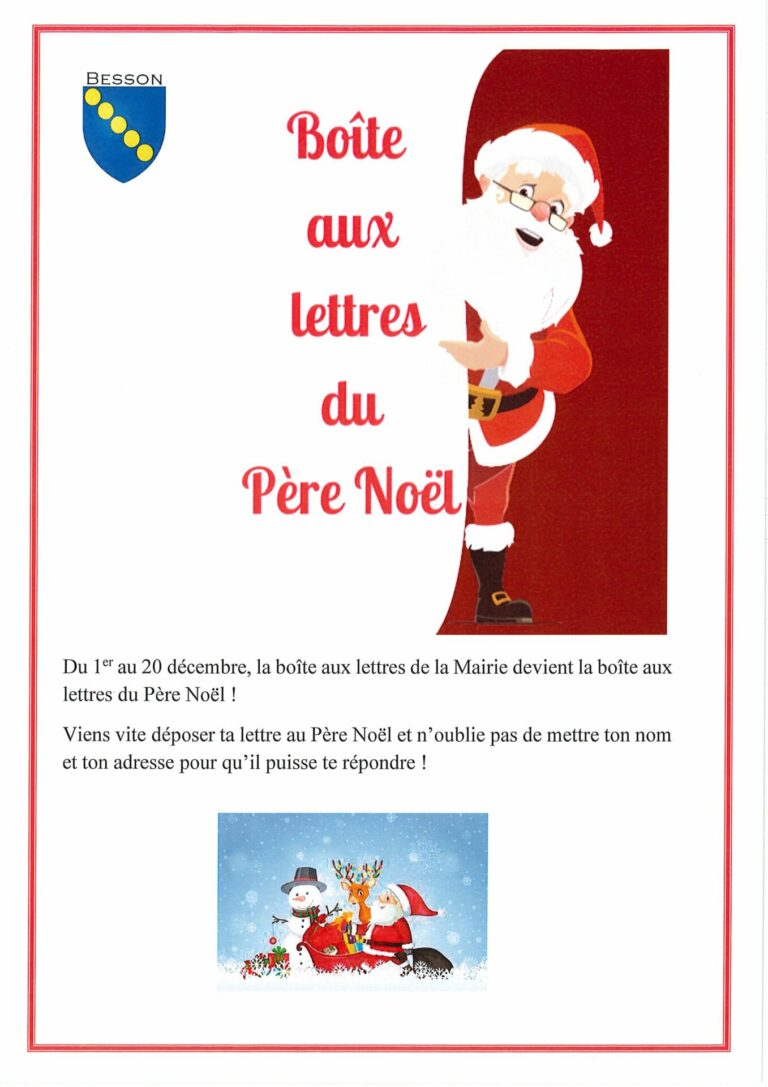 BOITE AUX LETTRES DU PERE NOEL - Besson : Besson